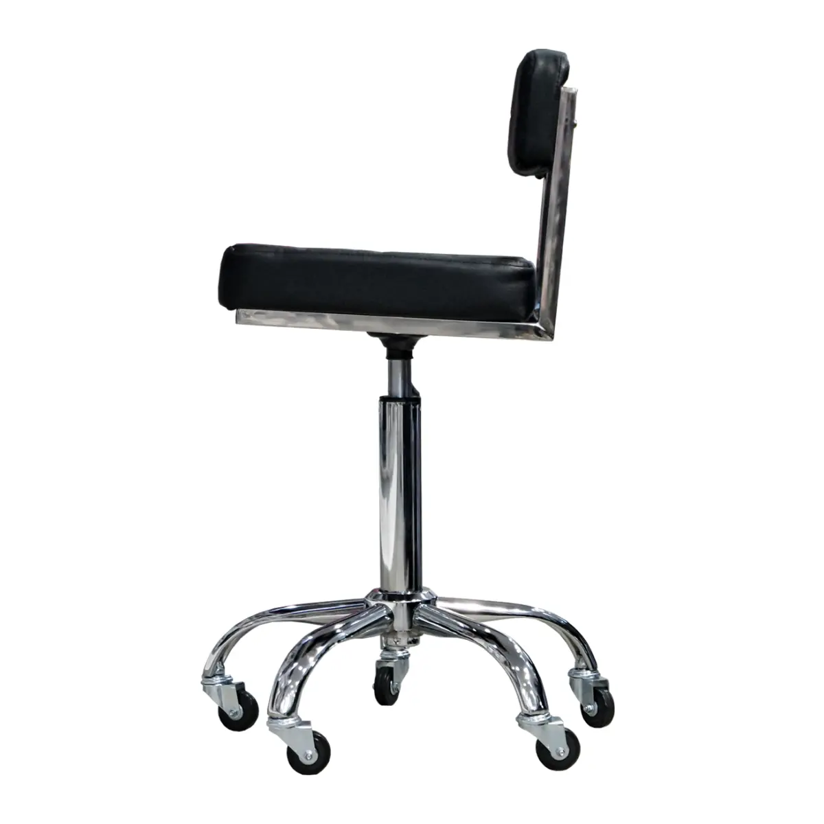 Stolica za frizera ENE 7263 ALUMINIJUM CRNA | Unitech